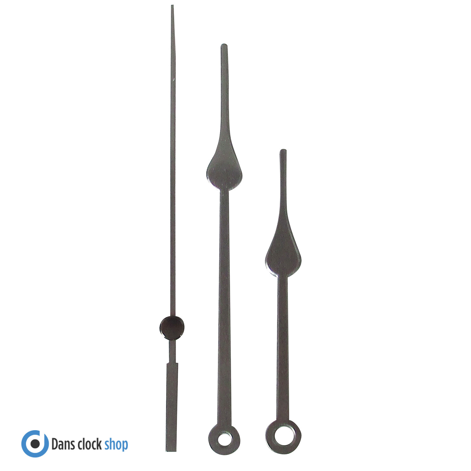 New Press Fit Quartz Silver Hands For Clock Movements Hand Holes 3.6mm ...