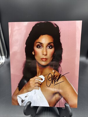 Vintage CHER Autographed Color 8x10 Classic Early Sexy Glossy Photo ...