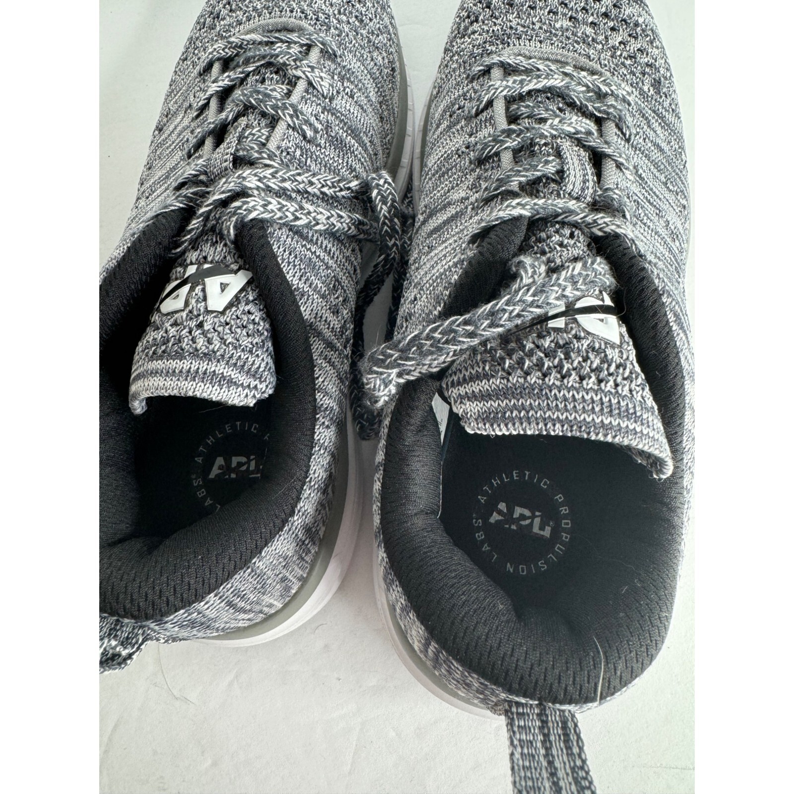 APL Techloom Pro Trainer Sneakers Heather Grey Black White Womens 36.5 ...