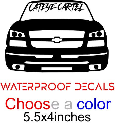 Cateye Cartel decals 03-06' silverado stickers for 1500 2500 chevy ...