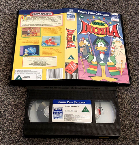 COUNT DUCKULA 1 THAMES VIDEO COLLECTION PAL VHS VIDEO KIDS CHILDREN ...