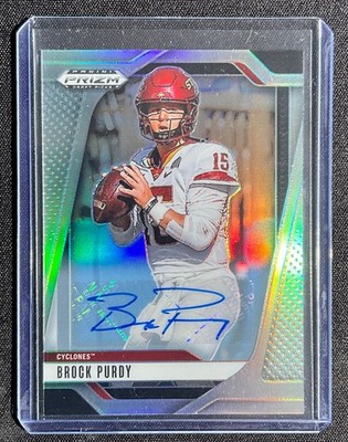 2025 Panini Prizm Draft Picks Football Brock Purdy #176 Auto Silver ...