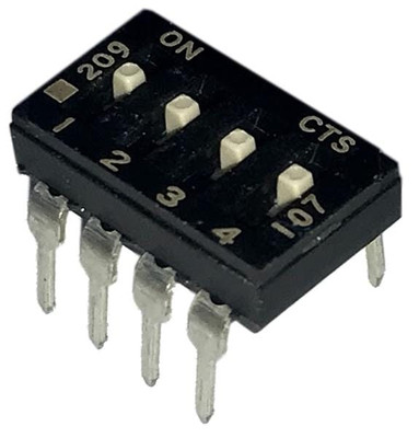 15Pcs 209-4MS DIP Switches / SIP Switches SPST 4 switch sections | eBay
