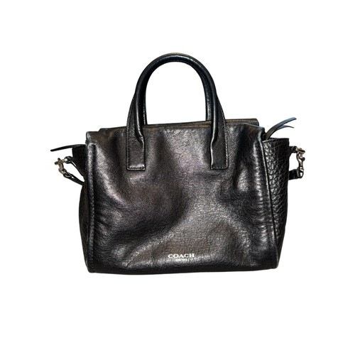 Coach Bleeker black mini Riley carryall satchel with crossbody - COA | eBay