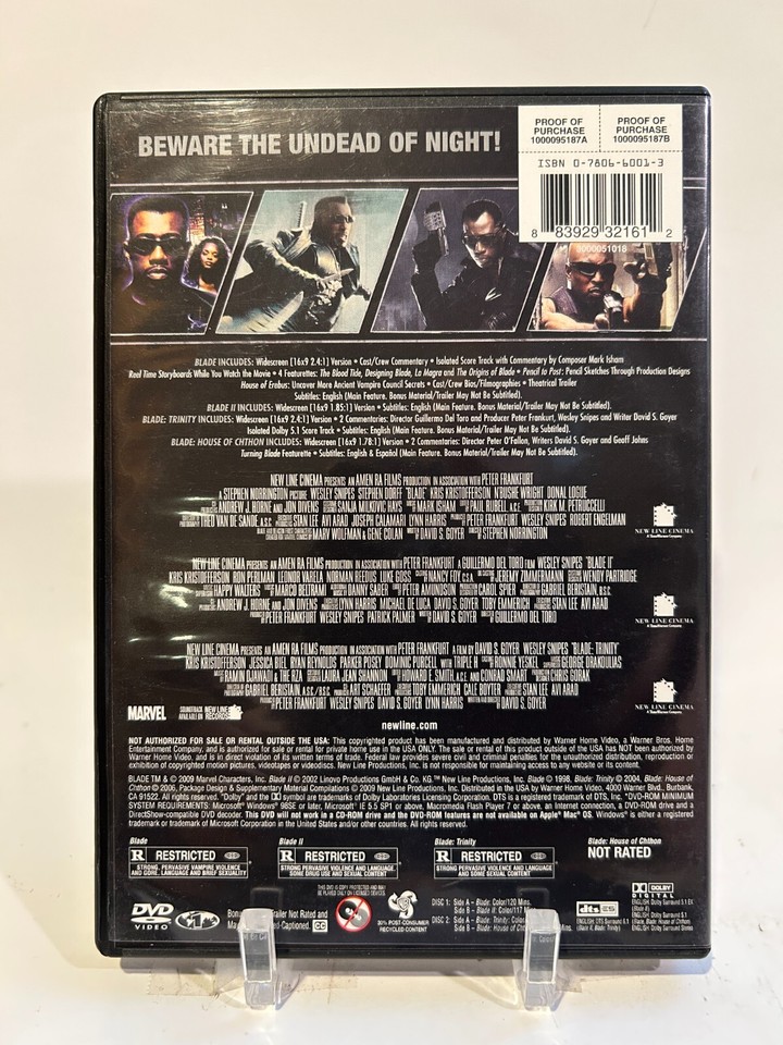 Blade Collection - 4 Film Favorites (DVD) | eBay