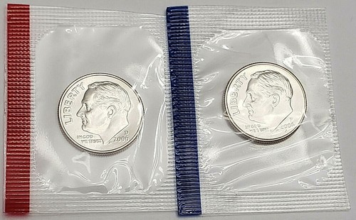 2006 P & D Roosevelt Dime Set (2 Coins) *MINT CELLO* **FREE SHIPPING ...