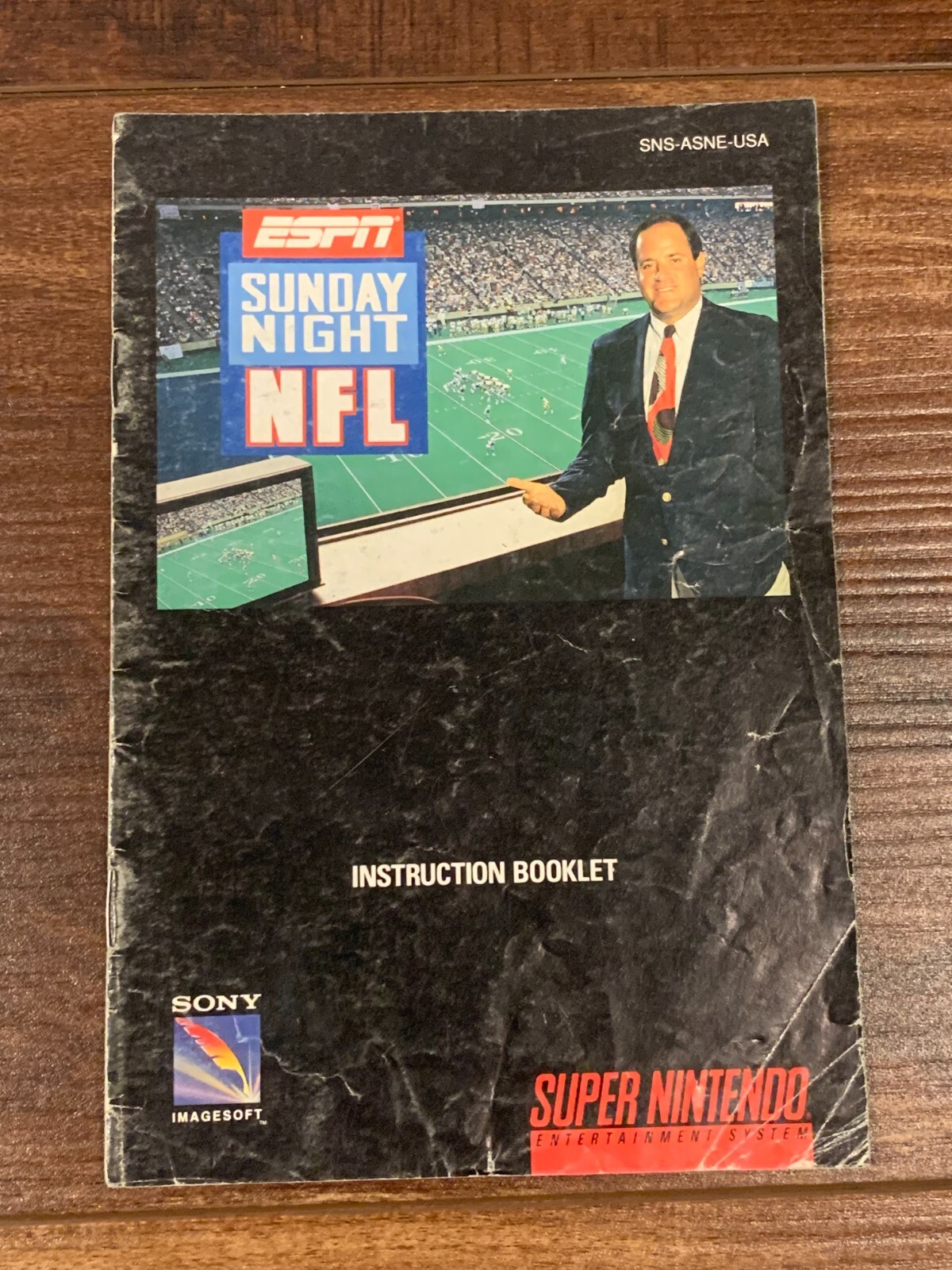 ESPN Sunday Night NFL Football SNES Super Nintendo Instruction Manual ...