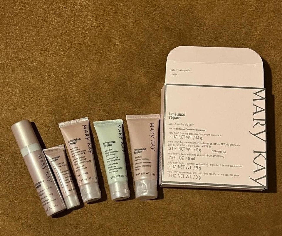 MARY KAY TIMEWISE REPAIR VOLU-FIRM ~THE GO SET TRAVEL SIZE MINI *NEW 5 ...