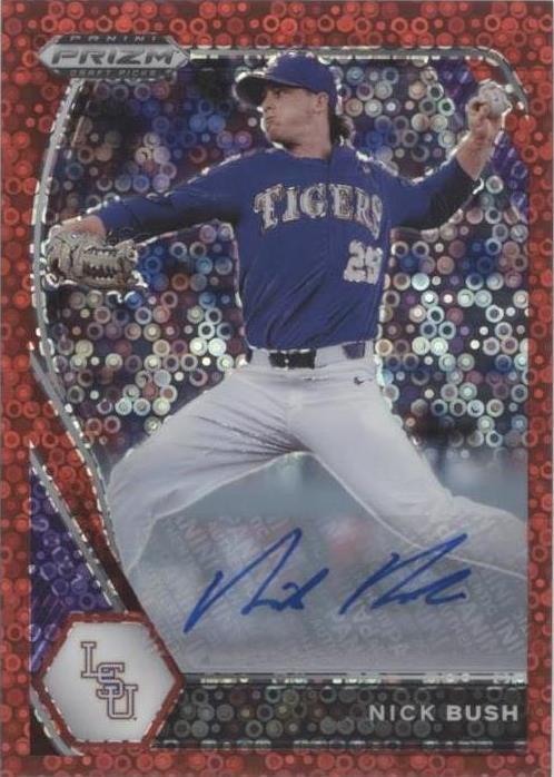 2021 Panini Prizm Draft Picks - Nick Bush #PDP181 Red Donut Circle ...