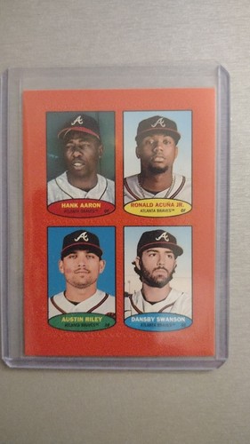 2023 Topps Heritage Atlanta Braves Red Border Stamp Short Print. | eBay