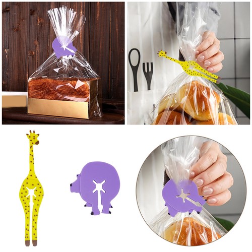 Animal Bread Bread Ties Chip Clips Air Tight Animal Accessories Kitchen ...