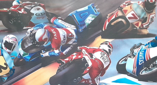 Wallpaper Border Grand Prix Motorcycle Racing Themed by Sanitas Classic ...