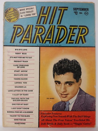 Hit Parader Magazine Back Issue September 1957 Sal Mineo GD A | eBay