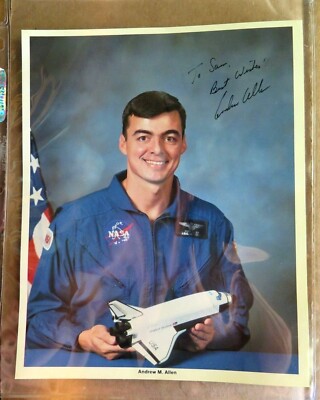 ANDREW ALLEN SIGNED AUTOGRAPH NASA ASTRONAUT SPACE USA shuttle | eBay