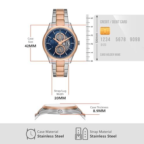 [A|X Armani Exchange] Watch Dante AX1874 Men's Multicolor | eBay