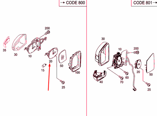 NEW MB ML W164 FRONT LEFT DOOR MIRROR ADJUSTMENT MOTOR A1718200942 ...
