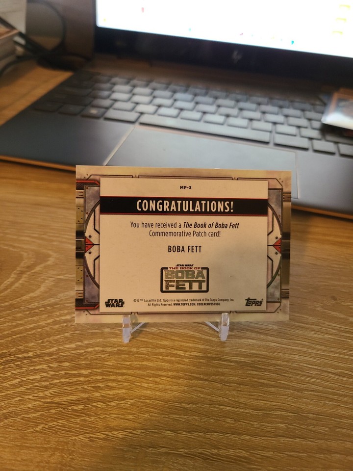 2022 Topps Star Wars The Book of Boba Fett Commemorative Patch Card MP ...