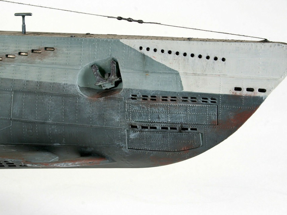 Pro Built model German U-boot Submarine VII C 1/72 platinum edition ...