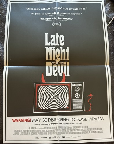 Late Night With The Devil Promo Lobby Flyer-handbill Poster David ...