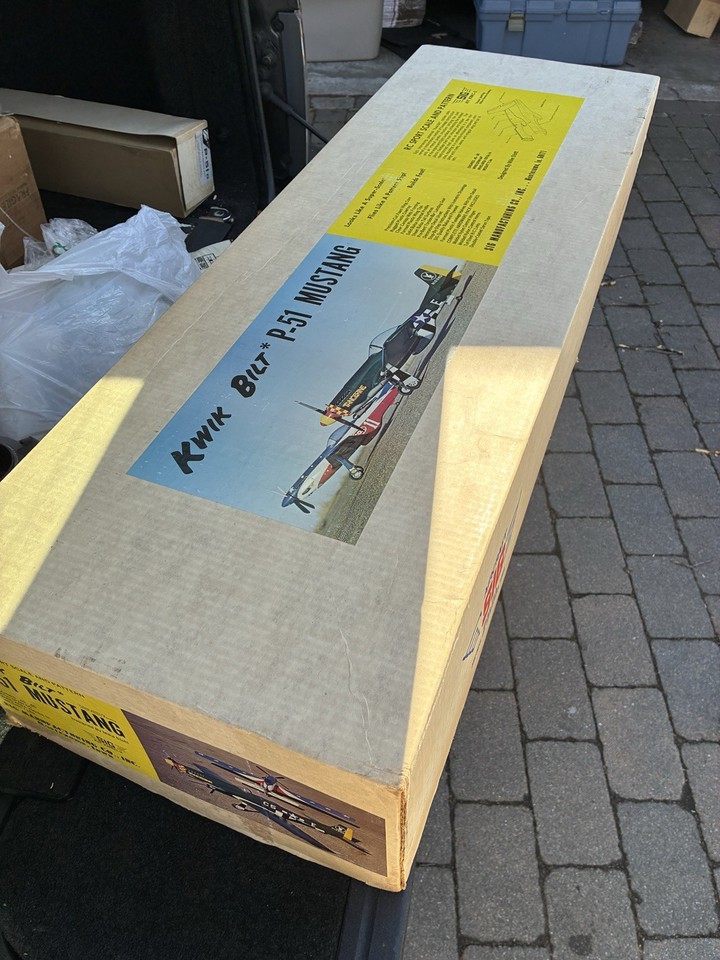 Sig Kwik Built P-51 Mustang R/c Balsa Model Airplane Kit | eBay