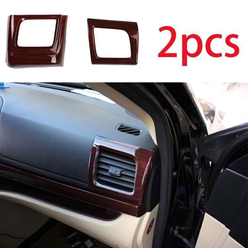 For Toyota Highlander 2014-2019 Peach Wood Grain AC L&R Air Outlet Vent ...