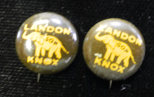 Landon Knox Vintage Campaign Pin Button ecoinsales | eBay