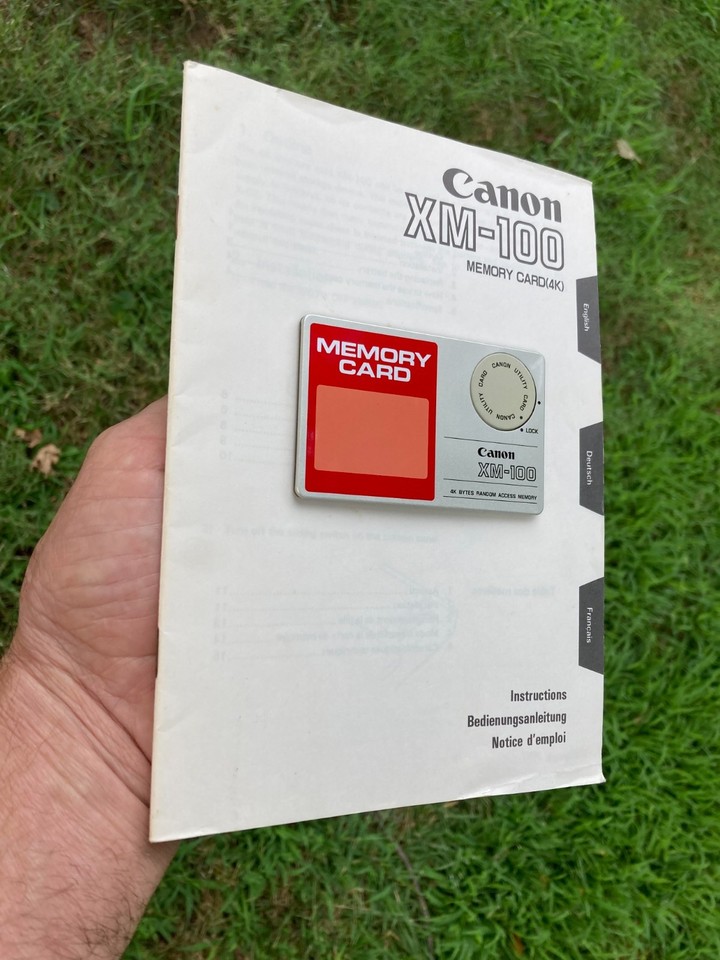 Canon X-07 Computer XM-100 4K Memory Card | eBay