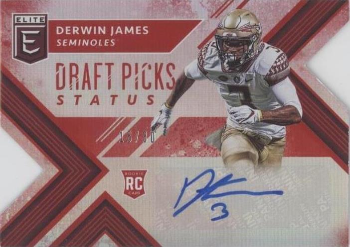 2018 Panini Elite Draft Picks - Draft Picks Derwin James #160 Status ...