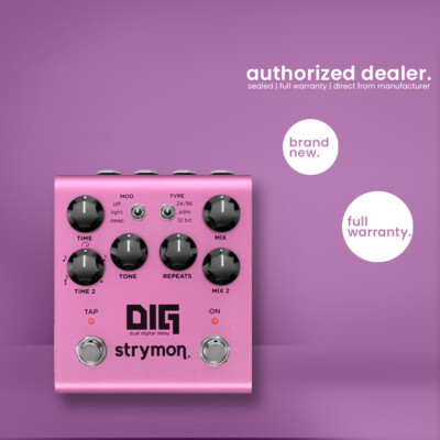 Strymon DIG V2 - Dual Digital Delay - Guitar Effects Pedal - Pink | eBay
