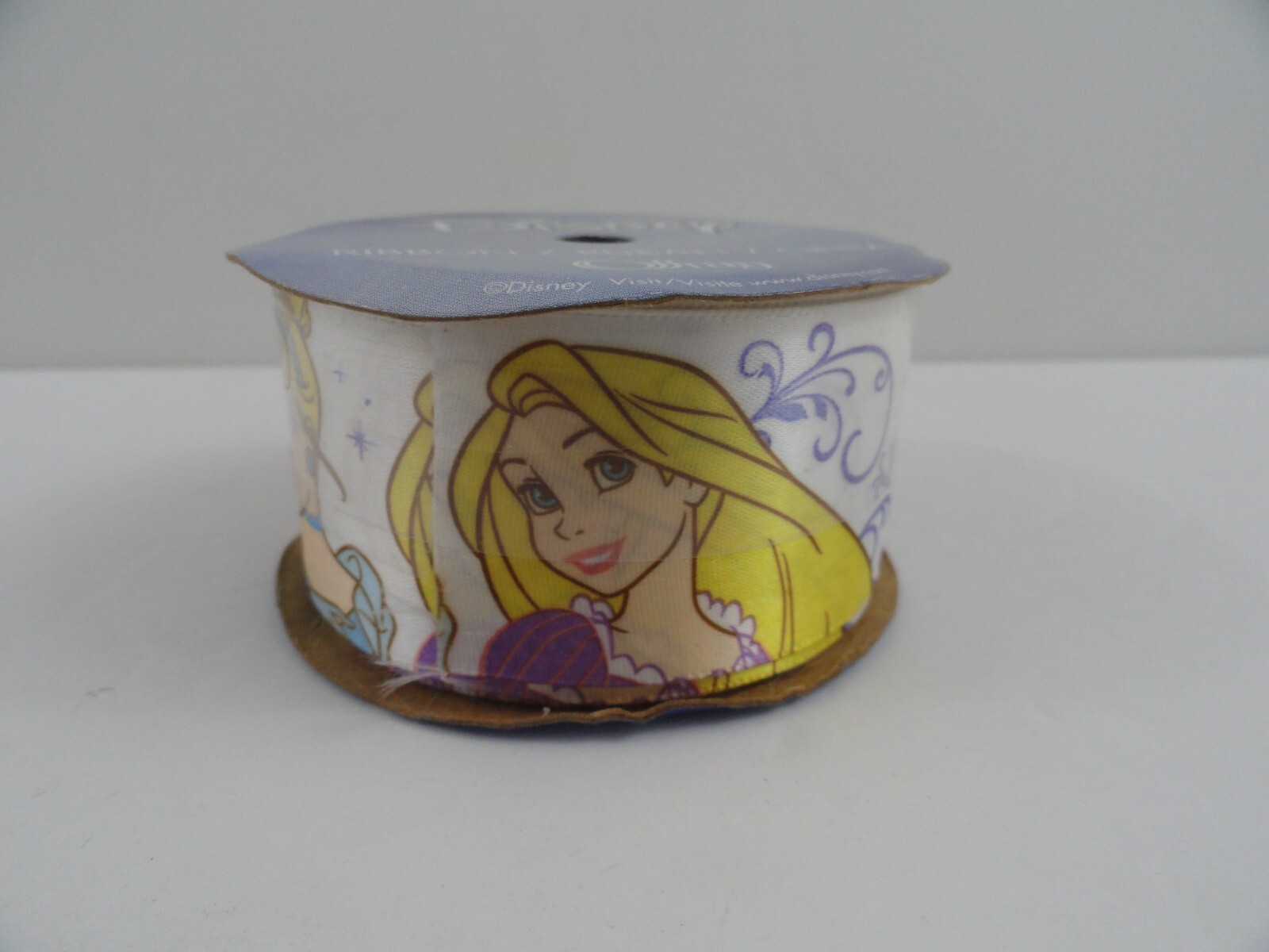 Disney Princesses Satin Ribbon Offray White Purple 1-1/2 in x 9 Yds ...