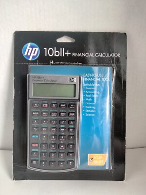 New Sealed Hewlett Packard HP 10BII+ 10BII Plus Financial Calculator | eBay