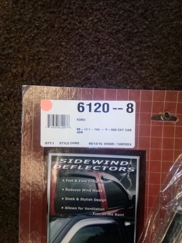 Stampede 6120-8 TAPE-ONZ - 4PC CHROME '99 - '13 Ford F-250 - F-550 Ext ...