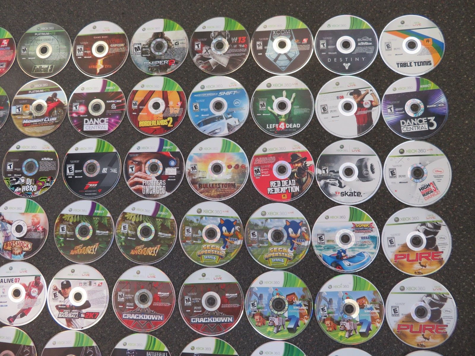 Lot of 100 Microsoft XBOX 360 Discs*Scratched *2 | eBay