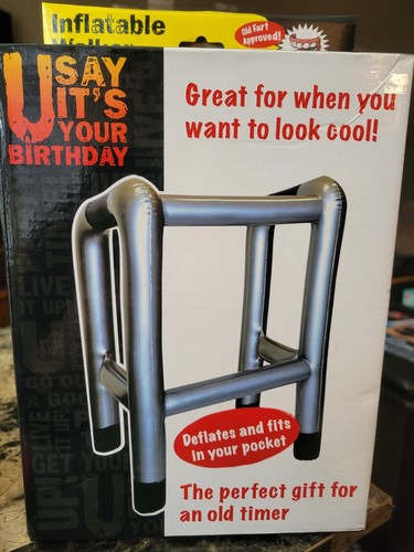 USAY IT’s Your Birthday Inflatable Walker Old Age, Over The Hill, Gag ...