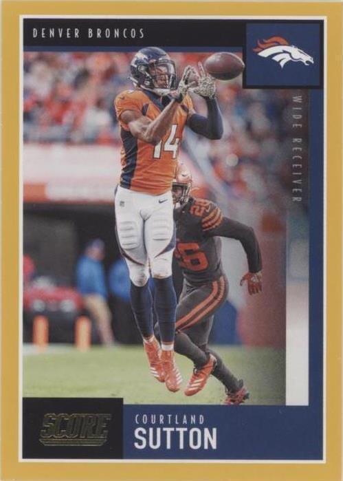2020 Score - Courtland Sutton #123 Gold for sale online | eBay