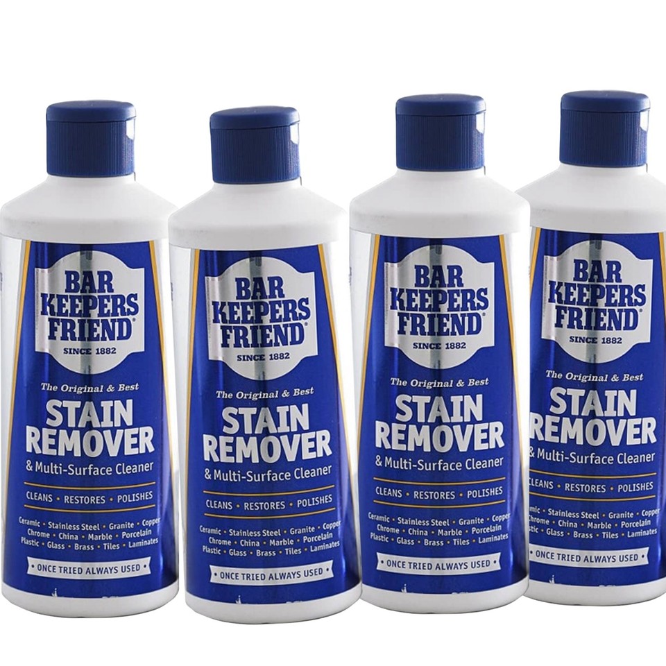 x4 Bar Keepers Friend Stain Remover & Multi Surface Cleaner 250g X4 ...