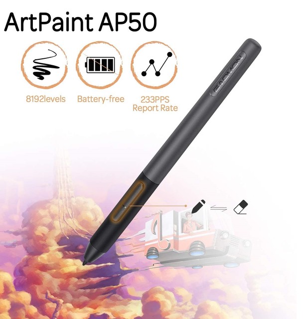 Digital Graphic Drawing Tablet with Screen Pen Display Passive Pen ...