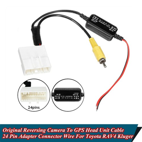 For Toyota Original Reversing Camera To GPS Head Unit Cable 24 Pin ...