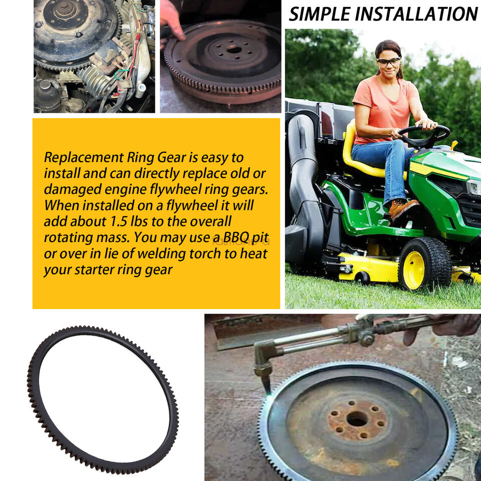 NEW Flywheel Starter Ring Gear Fits Kohler Command V-Twin & Kohler ...