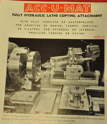 AccuMat 521 Hydraulic Turning Att. Operators Manual | eBay