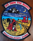 USAF F-117 Stealth We Own The Night Desert Storm Morale Military Patch ...