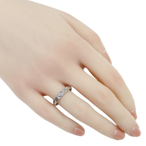 CHANEL Matlasse Ring #6.25 Pt950 Platinum Used | eBay