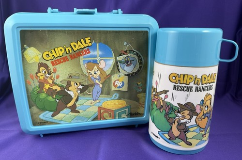 Aladdin Turquoise Plastic Chip 'n Dale Rescue Rangers Lunchbox ...