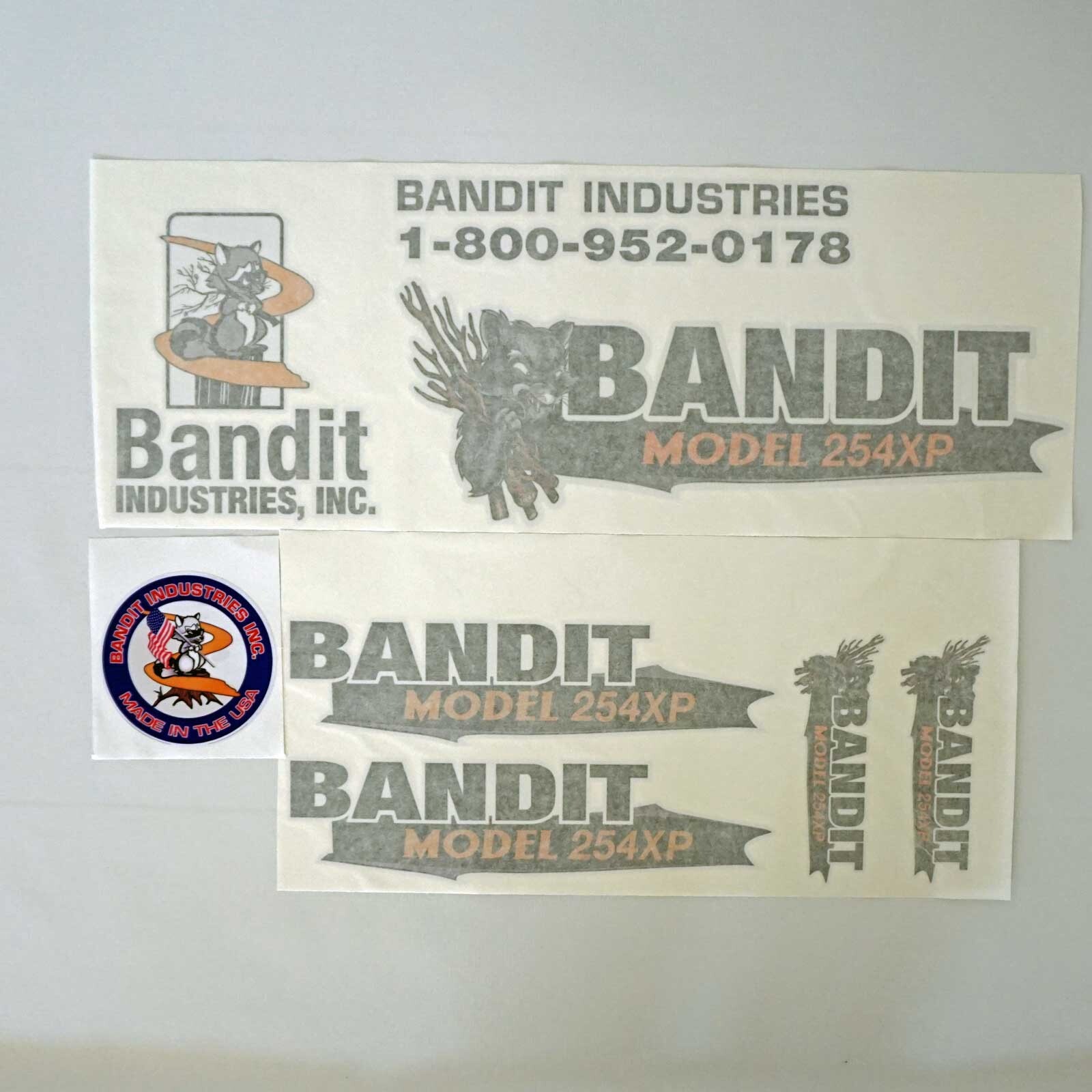 Brush Bandit Wood Chipper Model 254xp Decal Kit, Aftermarket Repro, UV ...