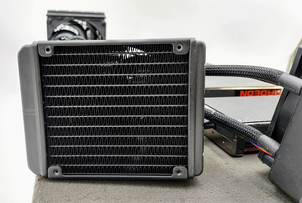 LOT OF 3 AMD C880 Radeon R9 Fury X 4GB HBM Water-Cooled Graphics Video ...