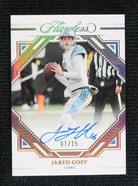 2022 Panini Flawless - Flawless Frame Signatures #FFS-JG Jared Goff /15 ...