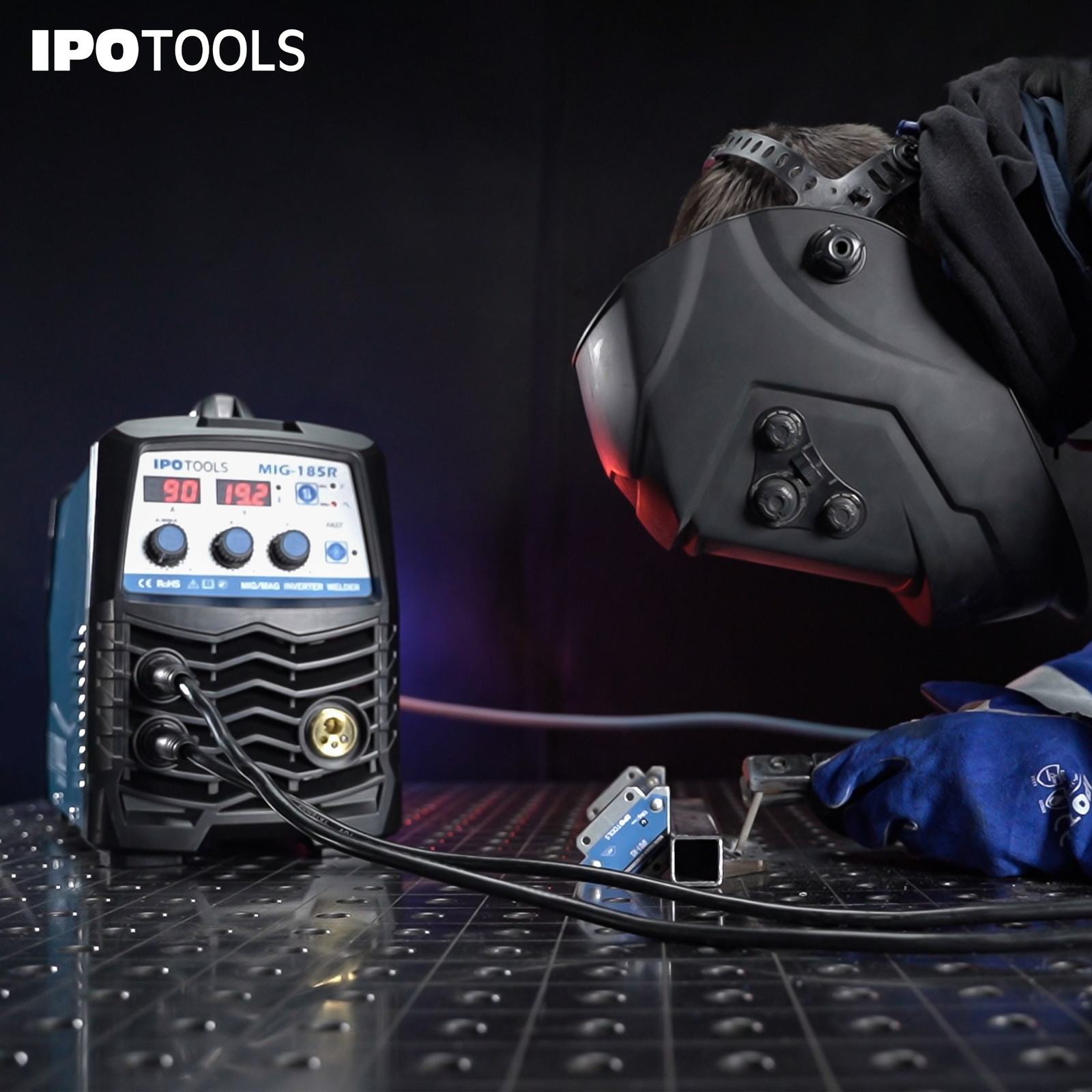 IPOTOOLS 185R 4in1 MIG MAG Schweißgerät Fülldraht Schutzgas und MMA ...