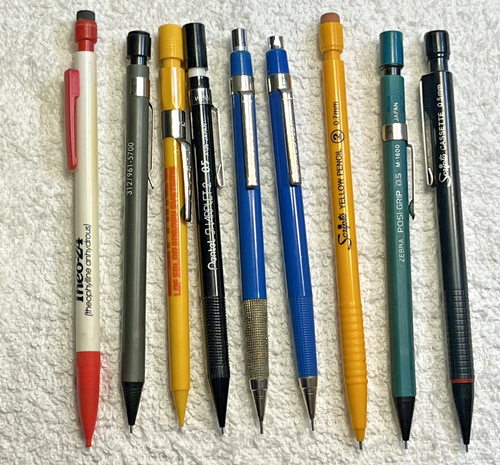 Click Mechanical Pencil Lot Staedtler Zebra Scripto Pentel Germany ...