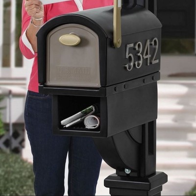 Extra Large Rural Mailbox Outdoor Heavy Duty Post Mount Mail Box ...