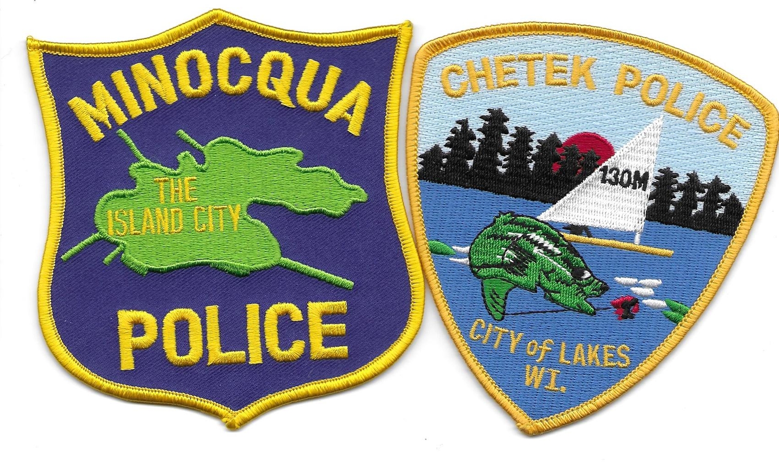 2 WISCONSIN- CHETEK P.D. (CITY OF LAKES/FISH) & MINOCQUA PD (ISLAND ...
